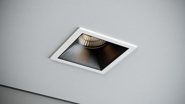 Quest Light Светильник встраиваемый, белый с черным, под лампу GU10 ...