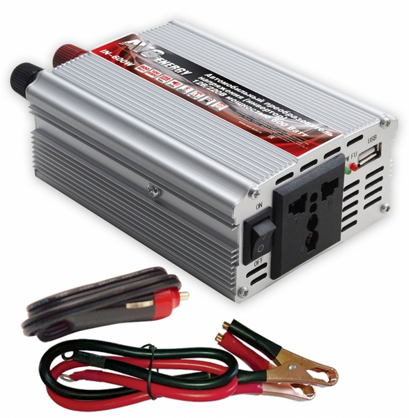 Автомобильный инвертор 12 220v avs in-600w шт AVS 43112 купить c ...