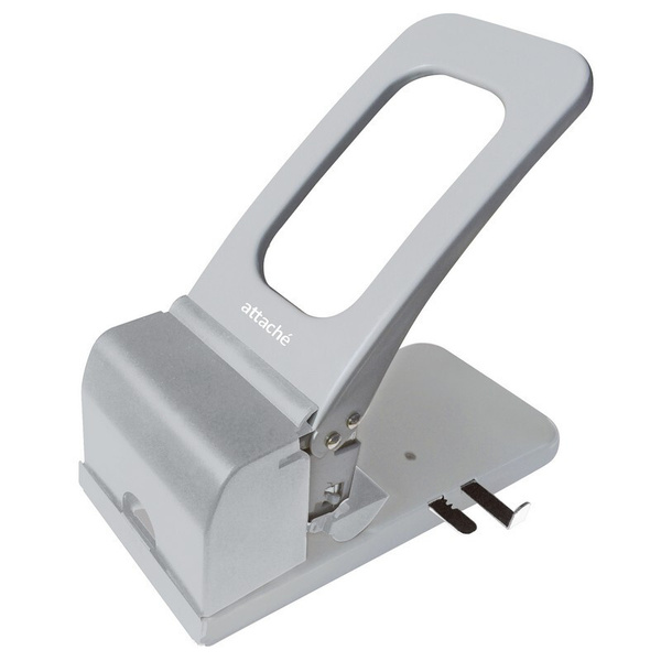 Дырокол Attache Economy до 100 листов, с линейкой, металл, серый купить на OZON по низкой цене ...
