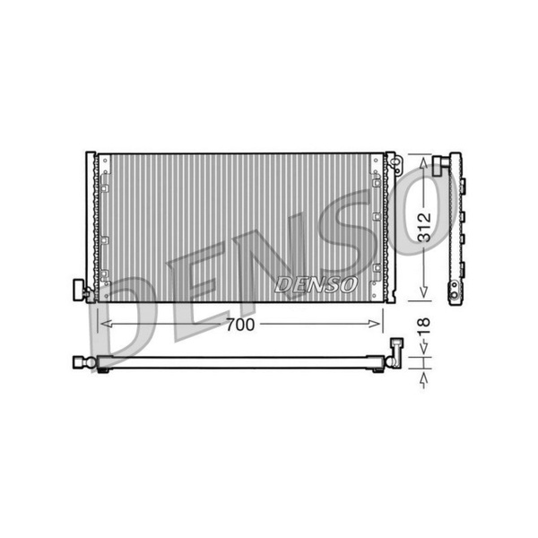 DENSO DCN12001 Радиатор кондиционера - DENSO арт. DCN12001 - купить по ...