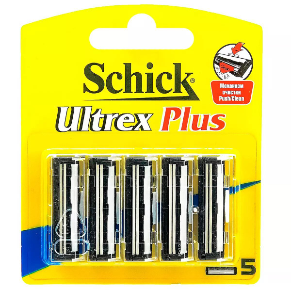 Schick Ultrex Plus сменные кассеты 5 шт. купить на OZON по низкой цене ...