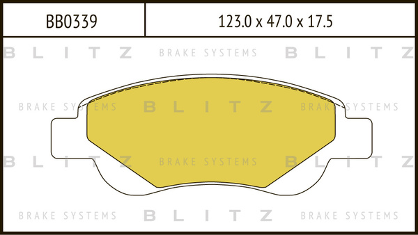 Колодки тормозные BLITZ BB0339 - купить по низким ценам в интернет ...