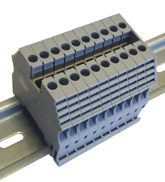 Клемма KLEMSAN AVK2.5 серый 10 штук с заглушкой купить на OZON по ...