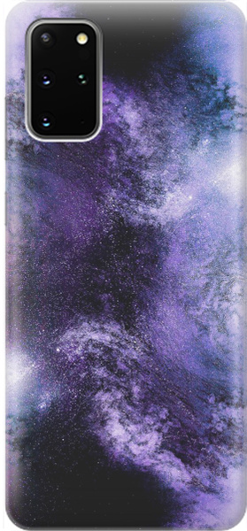 Силиконовый чехол Космическое свечение на Samsung Galaxy S20+ / Самсунг ...