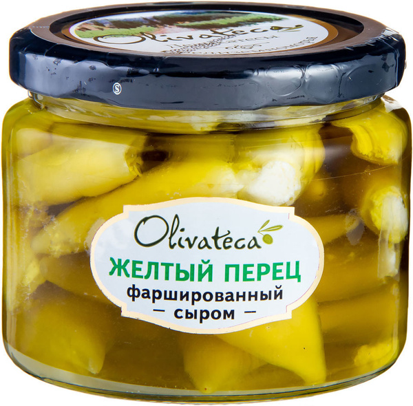 Желтый перец фаршированный сыром, Olivateca - купить с доставкой по ...