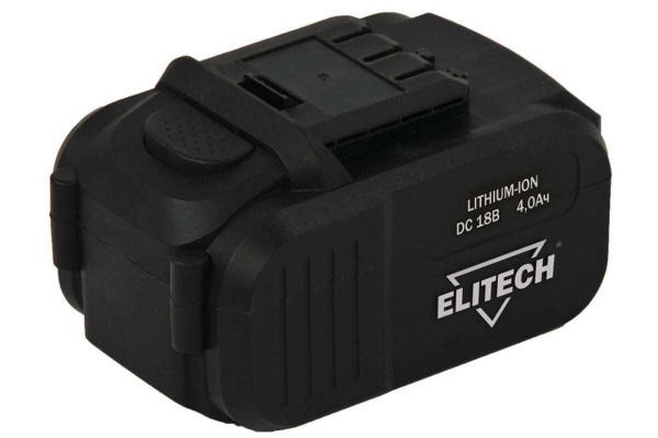 Аккумулятор Li-Ion, 18 В, 4 Ач Elitech 1820.067700 - купить с доставкой ...