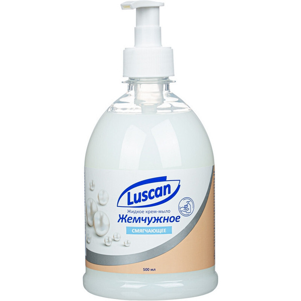 Luscan Жидкое крем-мыло "Жемчужное", 500 мл - купить с доставкой по выгодным ценам в интернет ...