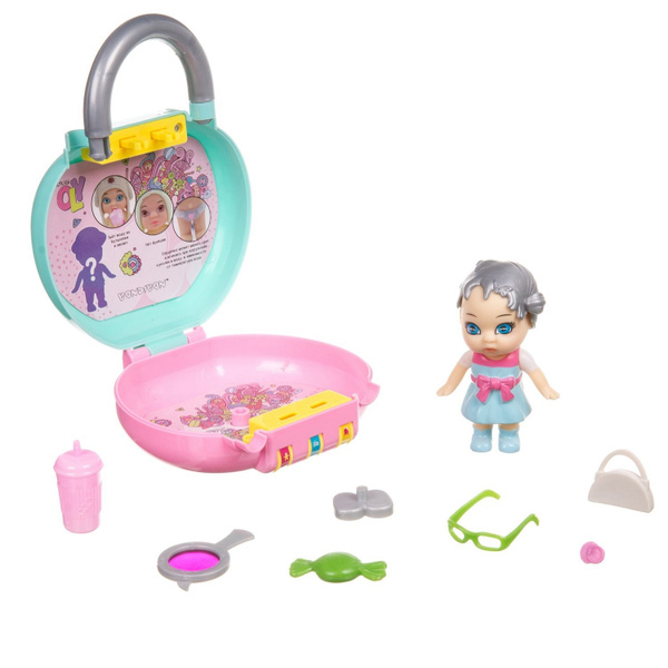 Набор игровой Bondibon куколка OLY в парике и аксессуарами в чемоданчике на кодовом замке, ВОХ ...