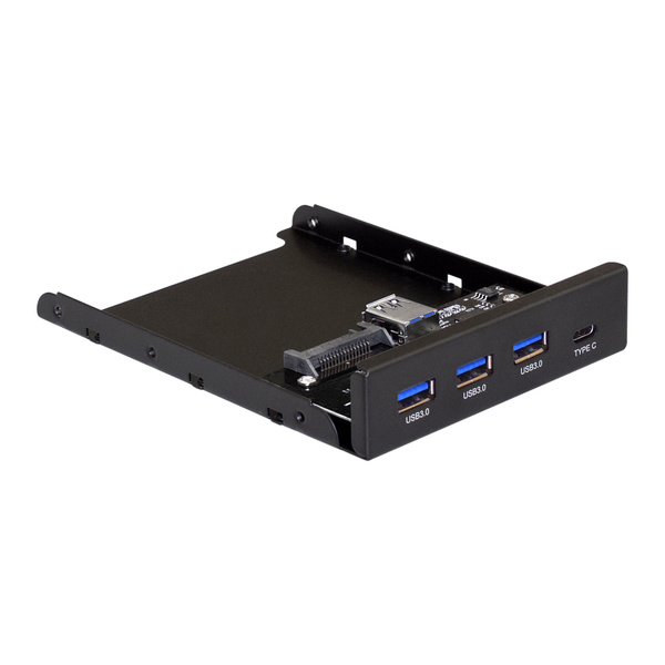 Планка USB на переднюю панель ExeGate U3H-623, 3,5", 3*USB3.0+1*TypeC ...