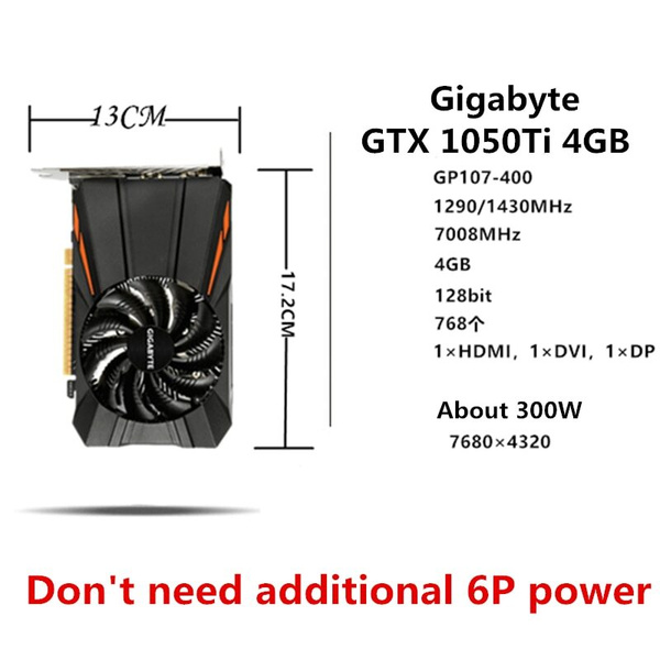 Видеокарта GeForce GTX 1050 Ti, 4 ГБ GDDR5 - купить по низким ценам в ...