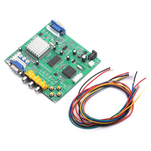 GBS8200 CGA / EGA / YUV / RGB to VGA Выходная плата для игрового видео ...