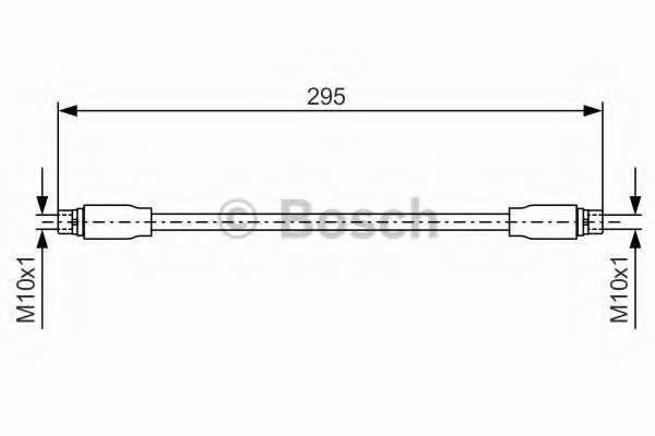Шланг тормозной VAG A4/A6/PASSAT/SUPERB 96- предн. BOSCH 1987476717 ...