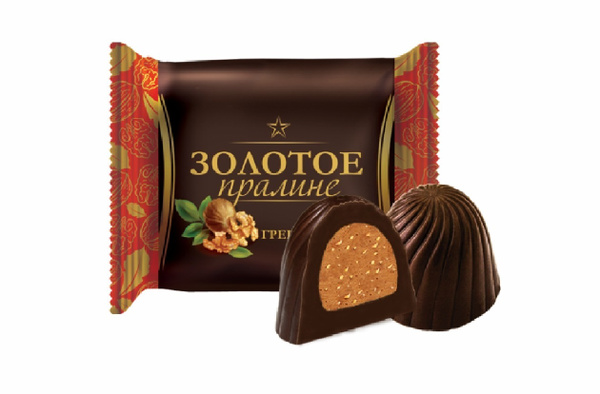 ЗОЛОТОЕ ПРАЛИНЕ ГРЕЦКИЙ ОРЕХ SHOKOLAT'E, шоколадные конфеты 1 кг ...