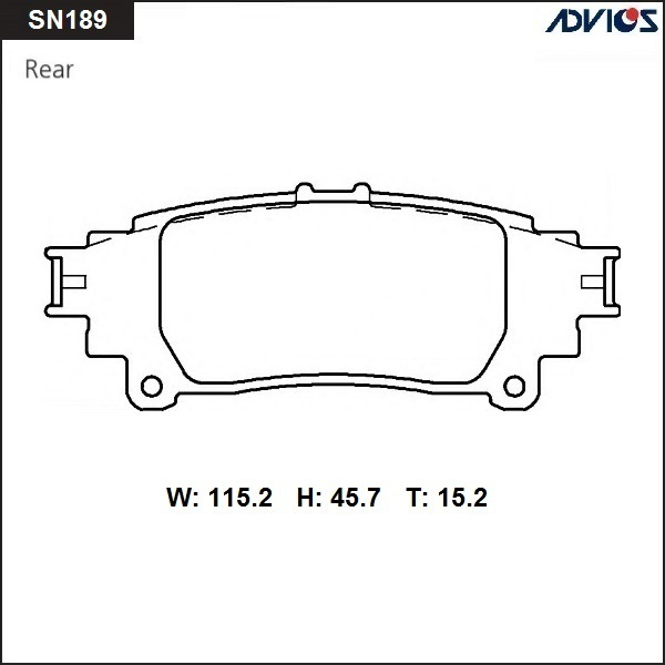Колодки тормозные Advics SN189 - купить по низким ценам в интернет ...