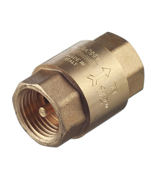 Клапан обратный Tiemme 1/2 ВР(г) x 1/2 ВР(г) латунный золотник купить ...
