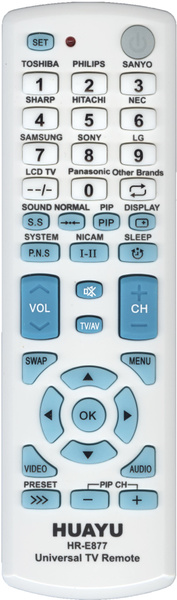 Пульт ДУ HUAYU HR-E877 BLUE - купить по выгодной цене в интернет-магазине OZON (308577910)