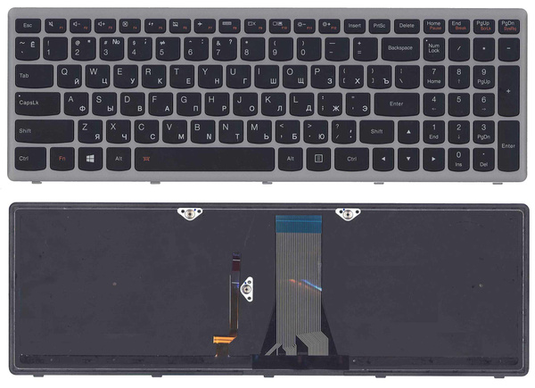 Клавиатура для ноутбука Lenovo G505s Z510 S510 черная с подсветкой c ...