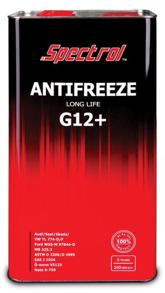 Антифриз Spectrol ANTIFREEZE-40 LONG LIFE красный, Готовый раствор ...