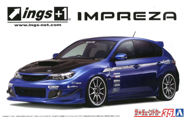 Сборная модель Subaru Impreza WRX STI GRB Ings '07 Aoshima 05875 - купить с доставкой по ...
