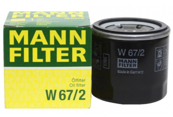 Фильтр масляный MANN FILTER W67/2 - купить по выгодным ценам в интернет ...