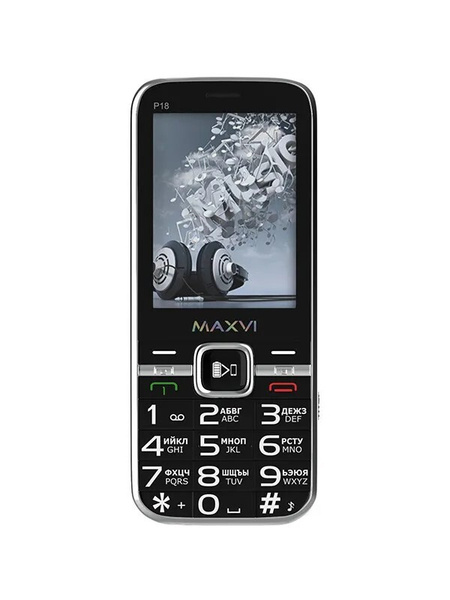 Мобильный телефон Maxvi P18 BLACK, черный - купить по выгодной цене в интернет-магазине OZON ...