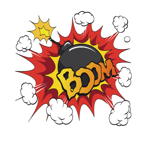 Термонаклейка на все виды и любой цвет одежды 30х21см (DTF) бомба, взрыв, boom. купить на OZON ...