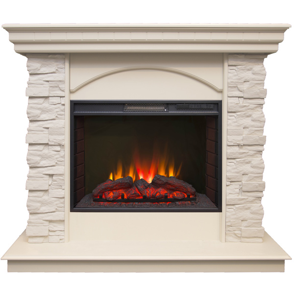 Электрокамин RealFlame Elford WT c Sparta 25,5 LED, звуковая имитация горения купить на OZON по ...