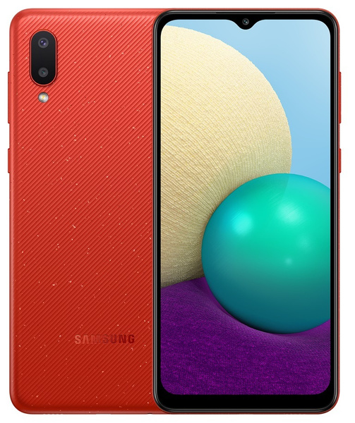 Смартфон Samsung Galaxy A02 2/32GB SM-A022 (2020) Red (красный) 32 ГБ ...