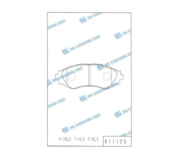 Колодки тормозные Kashiyama D11125 Передние - купить по низким ценам в ...