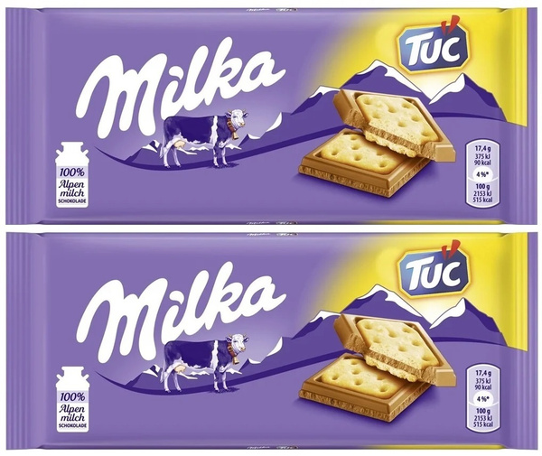 Шоколадная плитка Milka TUC / Милка Тук 2 шт. 87 г. (Германия) - купить ...