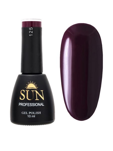 Гель лак для ногтей - 10 ml - SUN Professional цветной Баклажановый ...