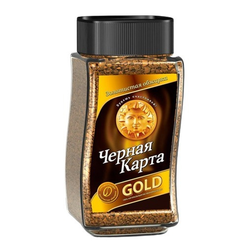 Кофе Черная Карта Gold растворимый сублимированный, 190 г - купить с ...