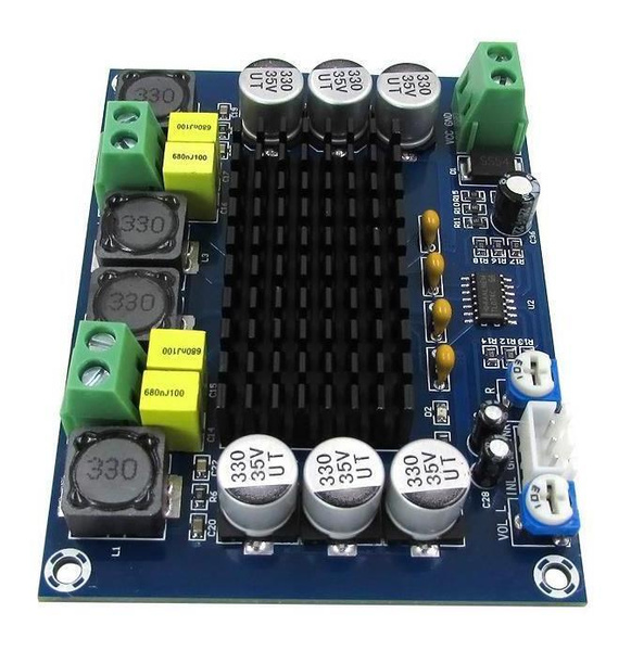 ЗЧ Стерео УНЧ 2х120 Вт TPA3116D2 (XH-M543) цифровой мини класса D ...