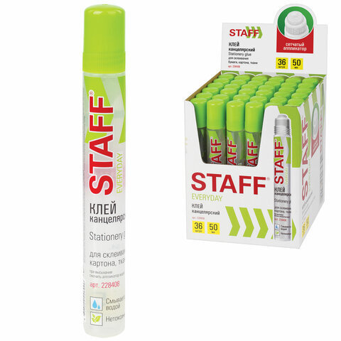 Staff Клей канцелярский - купить с доставкой по выгодным ценам в ...