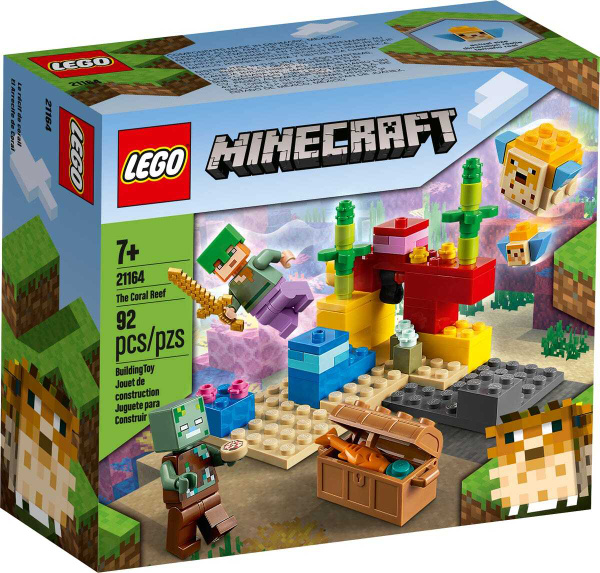 Конструктор LEGO Minecraft 21164 Коралловый риф - купить с доставкой по ...