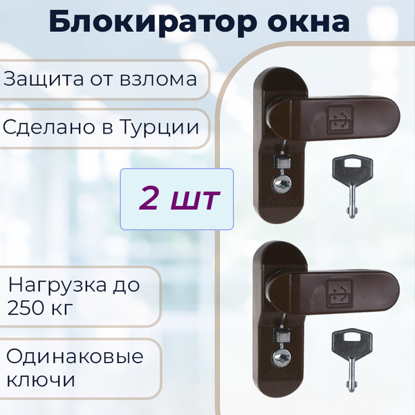 Ограничитель оконный Penkid, T-PMD.03_2, Пластик, Металл - купить по ...