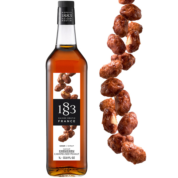 Сироп для кофе, коктейлей, выпечки и десертов Арахис карамелизированный, 1 л, Мезон Рутин 1883 ...