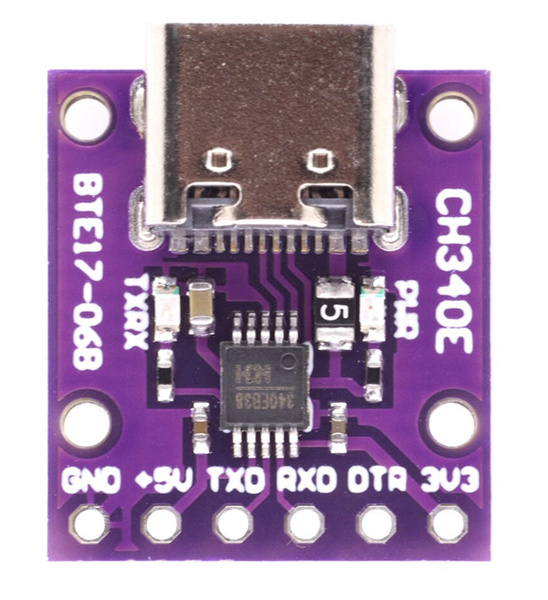 Характеристики CH340E, преобразователь серии USB в TTL, 5V / 3.3 V ...