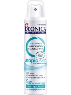 DEONICA PROpharma спрей Антиперспирант ATOPIC SKIN 150 мл - купить с ...