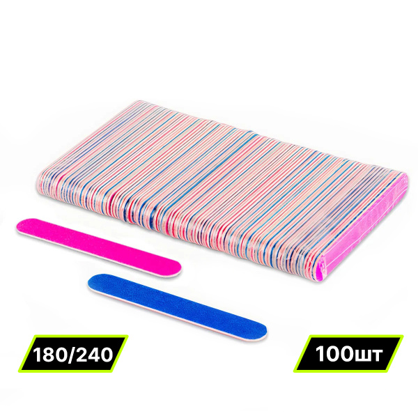 Soline Charms Пилки цветные одноразовые для маникюра и педикюра 180/240 ...