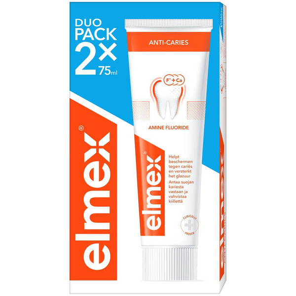 Elmex Зубная паста Защита от кариеса Элмекс Anti-Caries, 2 шт по 75 мл ...