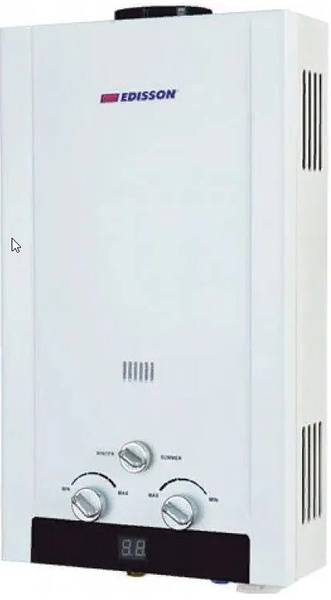 Водонагреватель газовый Edisson H 20 DL, белый - купить с доставкой по выгодным ценам в интернет ...