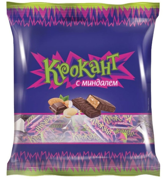 Конфеты Крокант в темной глазури с тертым арахисом и дробленным миндалем KDV, 500 г - купить с ...