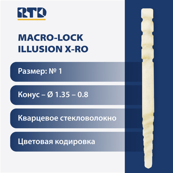 MACRO-LOCK POST ILLUSION X-RO - кварцевые штифты для укрепления зуба ...