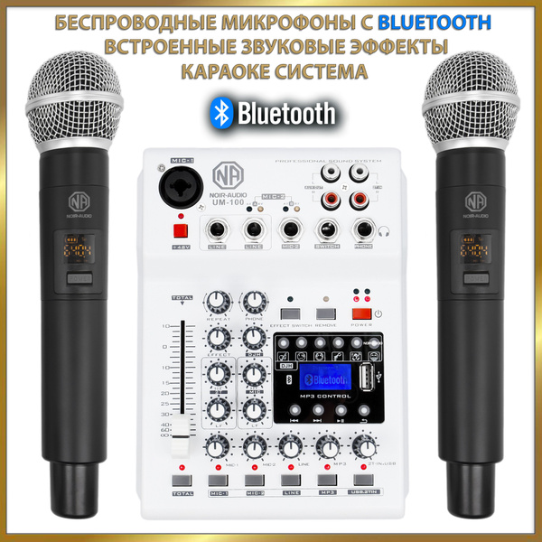 Караоке система NOIR-audio UM-100 с микшером, два беспроводных ...