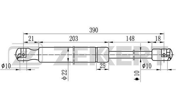 Zekkert Амортизатор багажника лев. Kia Ceed SW 07- - Zekkert арт ...