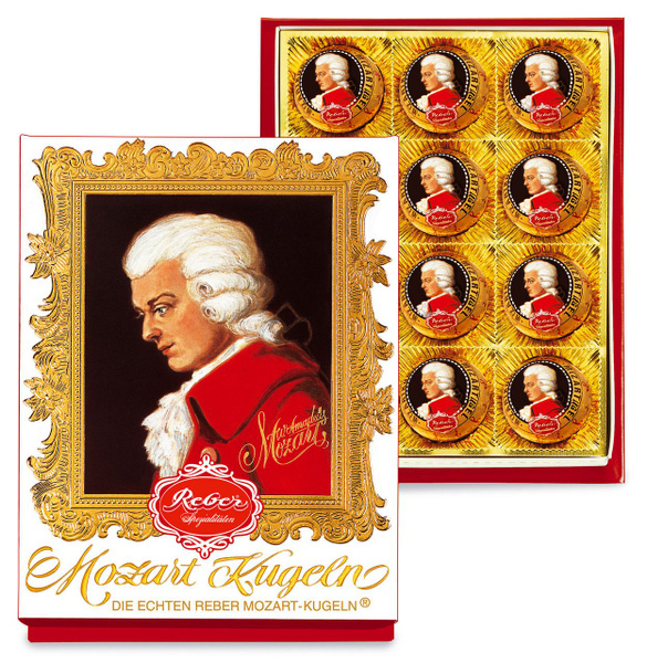 Конфеты Reber Mozart 356 из горького шоколада, 240г - купить с ...