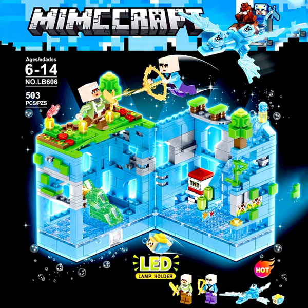 Конструктор Майнкрафт Игрушка Minecraft My World набор "Битва с Ледяным ...