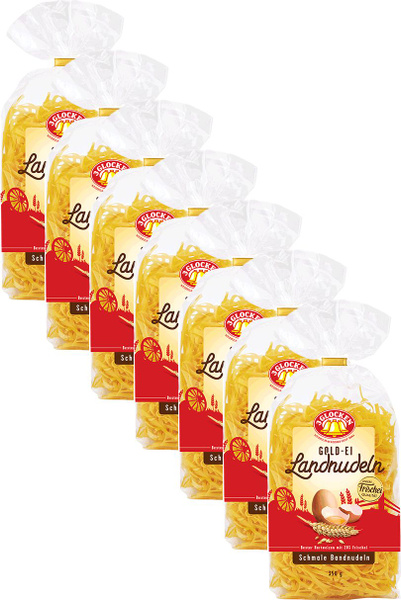 Макаронные изделия 3 Glocken Gold-Ei Landnudeln Schmale Bandnudeln ...