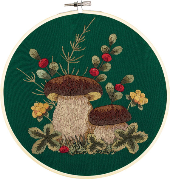 Набор для вышивания PANNA Живая картина JK-2258 Грибы. Белые - купить с ...